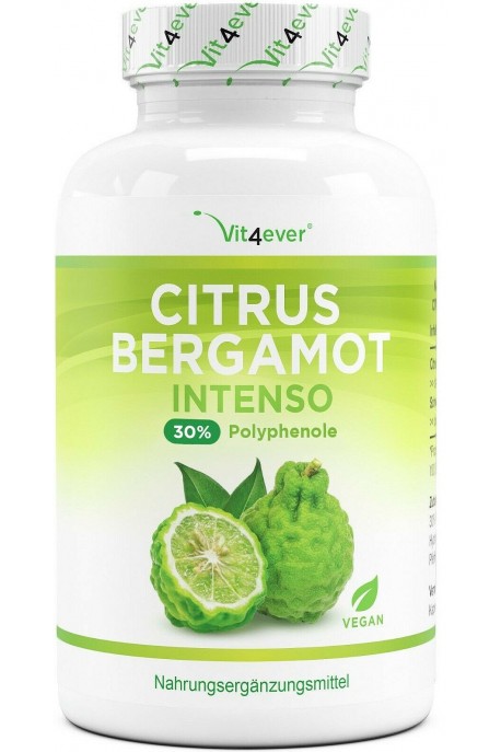 Цитрус Бергамот 750mg с Пиперин - 120 капсули | Vit4ever - Германия